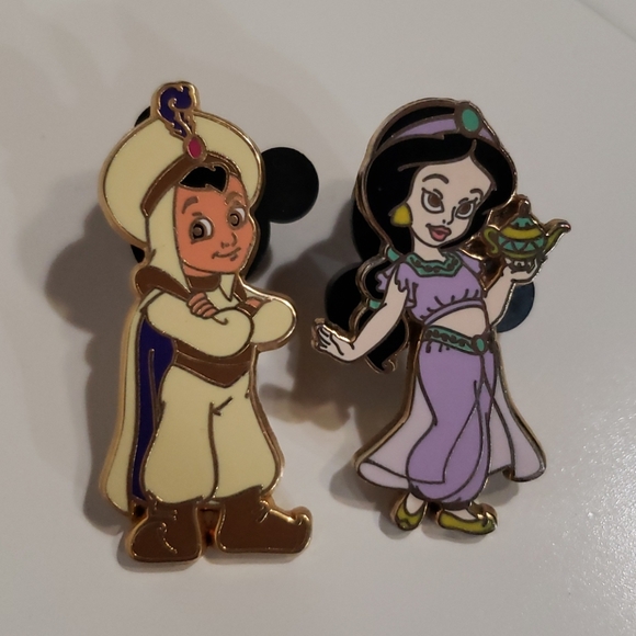 Disney | Other | Disney Aladdin Jasmine Pin Set | Poshmark